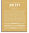 Liberty Personalized Name Meaning Art Prints – Name Stories