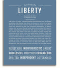 Liberty | Name Art Print – Name Stories
