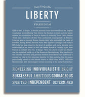 Liberty | Name Art Print – Name Stories