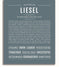 Liesel | Name Art Print – Name Stories
