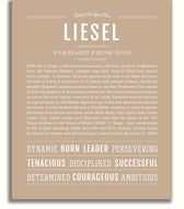 Liesel | Name Art Print - Personalized Custom Gifts – Name Stories