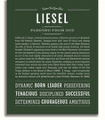 Liesel | Name Art Print – Name Stories