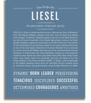 Liesel | Name Art Print – Name Stories