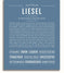 Liesel | Name Art Print - Personalized Custom Gifts – Name Stories