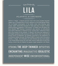 Lila | Name Art Print - Personalized Custom Gifts – Name Stories