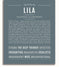 Lila Personalized Name Meaning Art Prints – Name Stories
