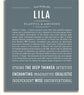 Lila | Name Art Print - Personalized Custom Gifts – Name Stories