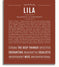 Lila | Name Art Print - Personalized Custom Gifts – Name Stories