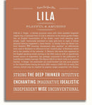 Lila | Name Art Print - Personalized Custom Gifts – Name Stories