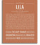 Lila Personalized Name Meaning Art Prints – Name Stories