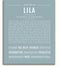 Lila | Name Art Print – Name Stories
