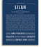 Lilah Personalized Name Meaning Art Prints – Name Stories