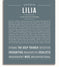 Lilia | Name Art Print – Name Stories