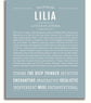 Lilia | Name Art Print – Name Stories