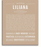 Liliana | Name Art Print – Name Stories