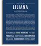 Liliana Personalized Name Meaning Art Prints – Name Stories