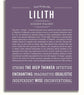 Lilith | Name Art Print – Name Stories