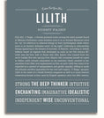 Lilith | Name Art Print – Name Stories