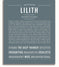 Lilith | Name Art Print – Name Stories