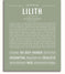 Lilith Personalized Name Meaning Art Prints – Name Stories