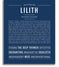 Lilith | Name Art Print – Name Stories
