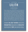 Lilith | Name Art Print – Name Stories