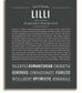 Lilli | Name Art Print – Name Stories