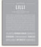 Lilli | Name Art Print – Name Stories