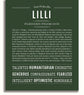Lilli | Name Art Print – Name Stories