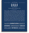 Lilli | Name Art Print – Name Stories