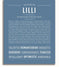 Lilli | Name Art Print – Name Stories