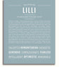 Lilli | Name Art Print – Name Stories