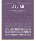 Lillian | Name Art Print – Name Stories