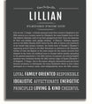 Lillian | Name Art Print – Name Stories