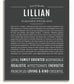 Lillian Personalized Name Meaning Art Prints – Name Stories