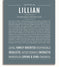 Lillian | Name Art Print – Name Stories