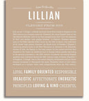 Lillian | Name Art Print – Name Stories