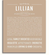 Lillian | Name Art Print – Name Stories