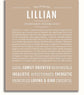Lillian | Name Art Print – Name Stories