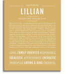 Lillian | Name Art Print – Name Stories