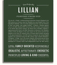 Lillian Personalized Name Meaning Art Prints – Name Stories