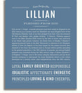 Lillian | Name Art Print – Name Stories