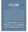 Lillian | Name Art Print – Name Stories