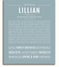 Lillian | Name Art Print – Name Stories