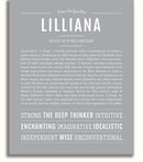 Lilliana | Name Art Print – Name Stories