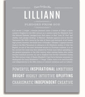 Lilliann | Name Art Print – Name Stories