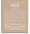 Lillie | Name Art Print – Name Stories