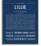 Lillie | Name Art Print – Name Stories
