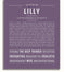 Lilly | Name Art Print – Name Stories