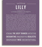 Lilly | Name Art Print – Name Stories